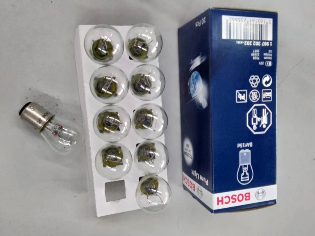 BOSCH BULBS P21/5W 12V 21/5W 1987 302 202 | Pacific Transmission