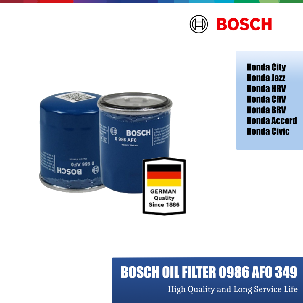 Bosch Oil Filter (Accord/Civic/City/Insight/Jazz/CRZ/CRV/HRV/Odyssey ...